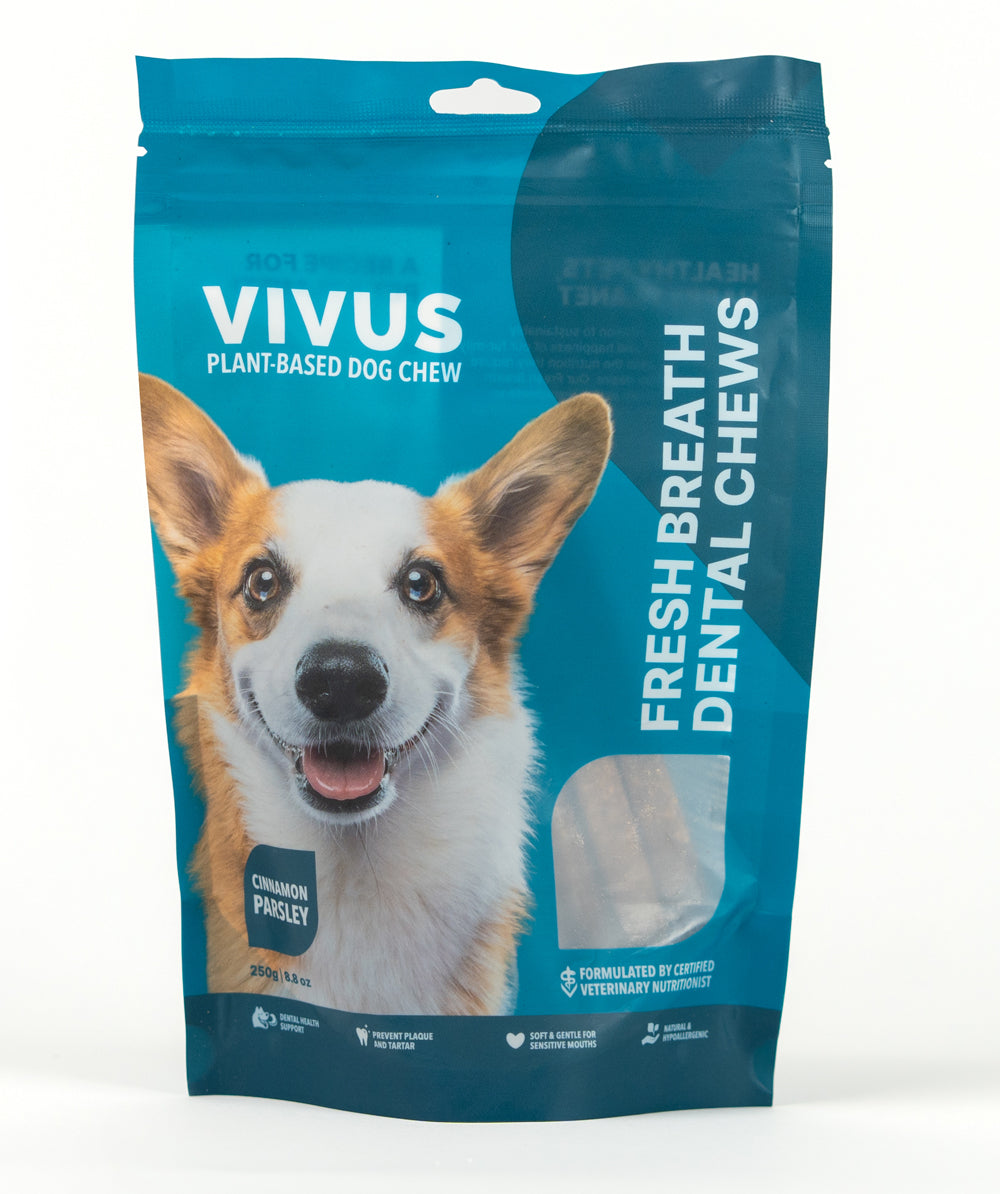 Vegan Fresh Breath Dental Chews for Dogs – Vivus Pets